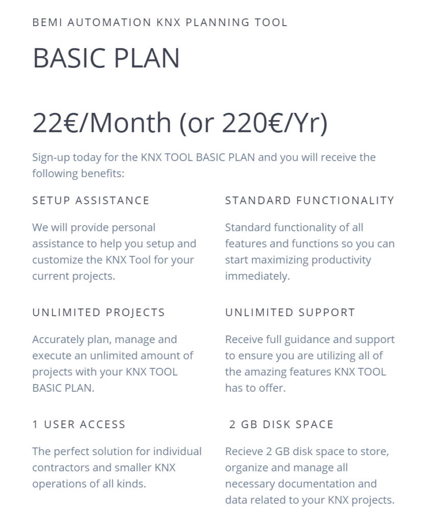 KNX TOOL BASIC PLAN - BEMI Automation | BEMI Smart-Home